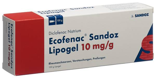 ECOFENAC SANDOZ LIPOGEL 10 MG/G TB 100 G online einkaufen