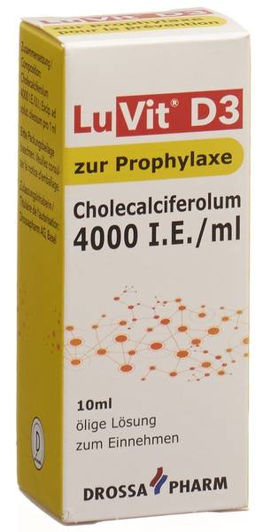 LUVIT D3 ÖLIGE LÖS 4000 IE/ML ZUR PROPHYLAXE 10 ML